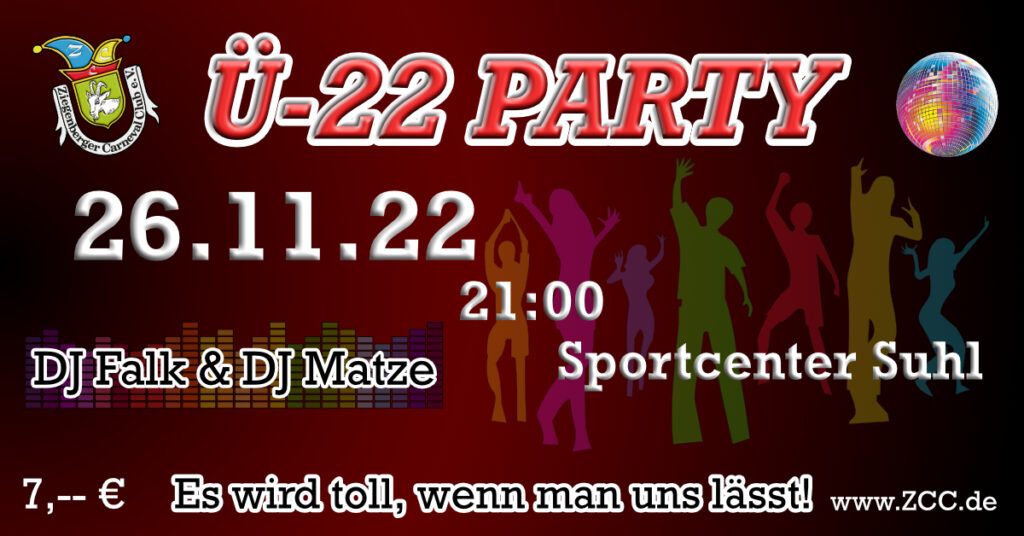 Ü22 – Party des ZCC e.V. – ZCC e.V. Homepage